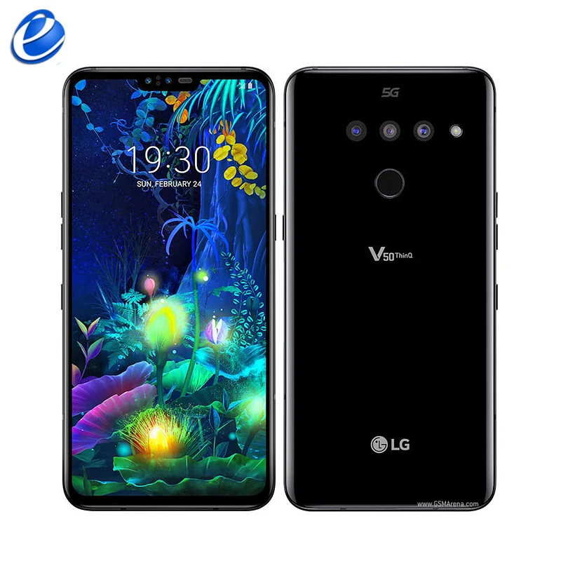 오리지널 LG V50 LM V500N ThinQ 6.4 "6GB RAM 128GB ROM 안드로이드 옥타 코어 듀얼 전면 3 후면 카메라 4000mAh NFC 모바일 스마트 ...