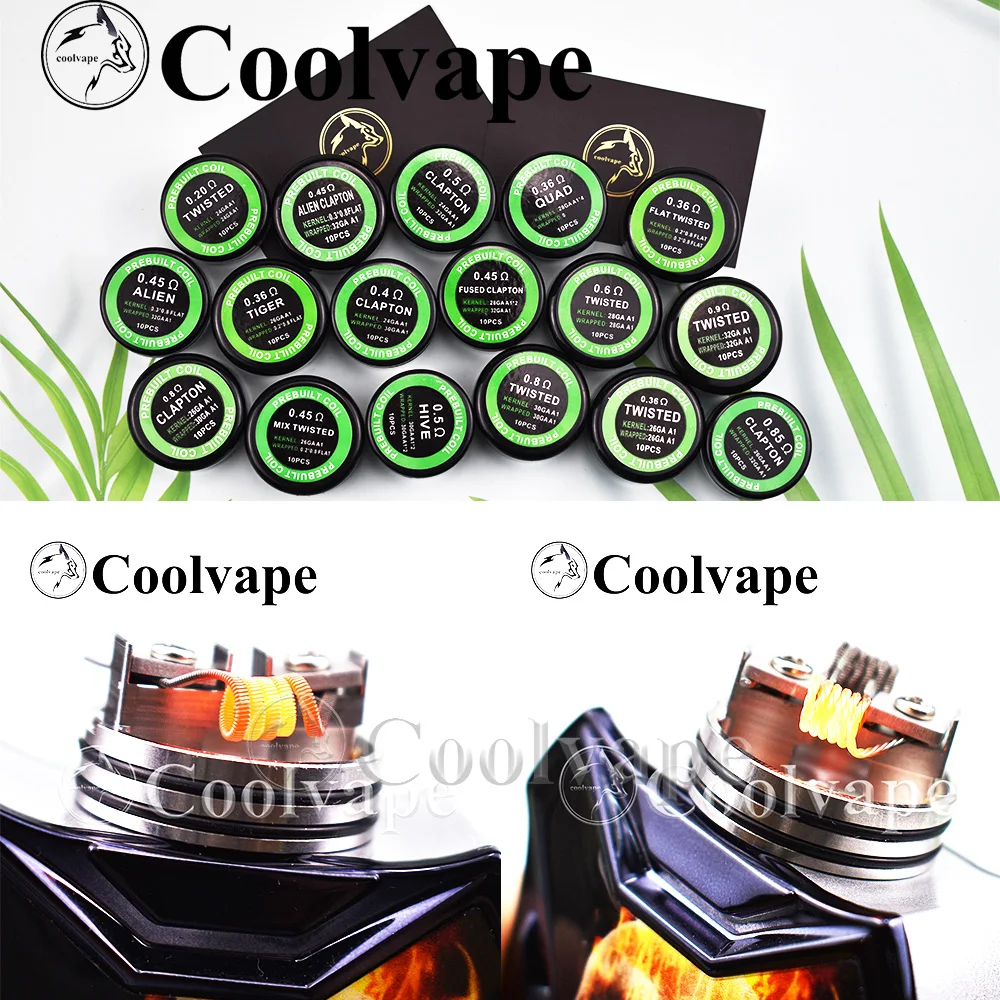 Alien Fused Tiger Clapton Coil | Coil Alien Clapton Tiger Wire - Fused ...