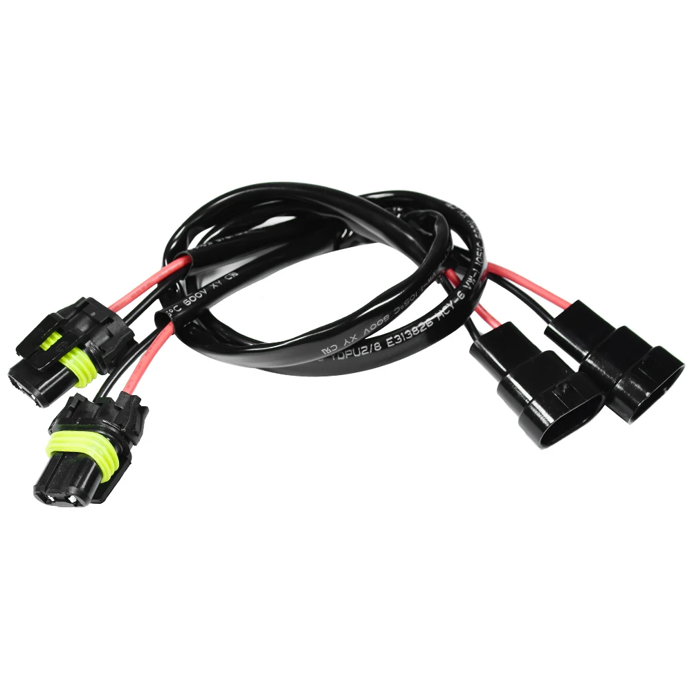 YUNPICAR-9006-9005-HB3-HB4-Sockets-Male-Female-Adapter-Extension-Wiring ...