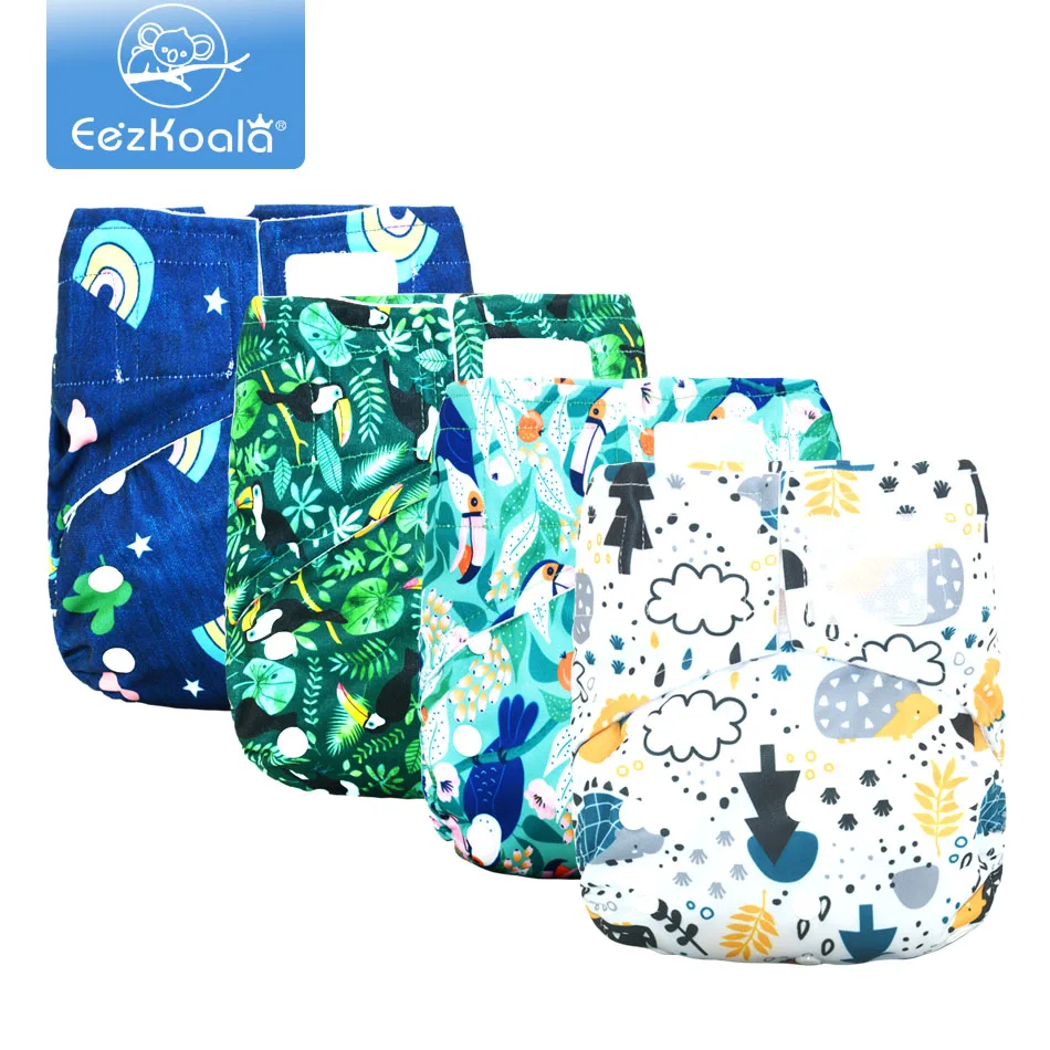 EezKoala-New-patten-OS-Fast-Dry-Sude-Cloth-Pocket-Diapers-Hook-loop ...