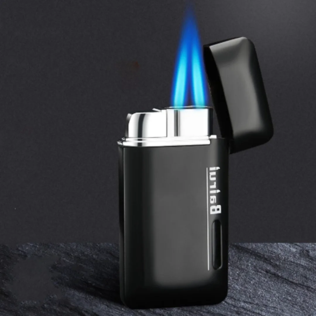 Unusual Butane Gas Torch Lighters Two Torch /turbo Lighter Refillable ...