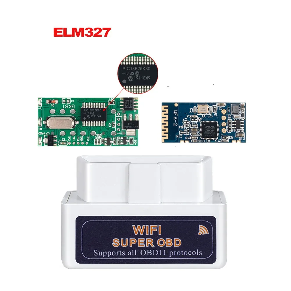 ELM327 WIFI Hardware V1.5 Supports Android/iOS/Windows With PIC18F25K80 ...