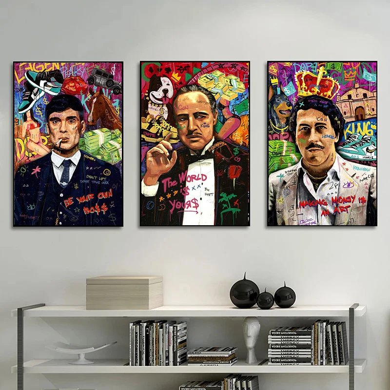 Success Make Money Canvas Painting Rich Money Posters And Prints Wall ...