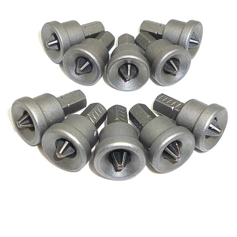 10pcs 25mm PH2 Phillips Screwdriver Bit Set Drywall/Plasterboard Screw ...