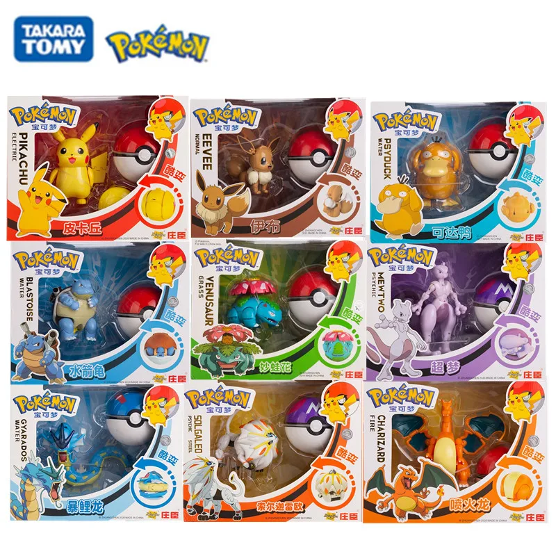 Genuine-Pokemon-Box-Toy-Set-Pocket-Monster-Pokeball-Deformation-Pikachu ...