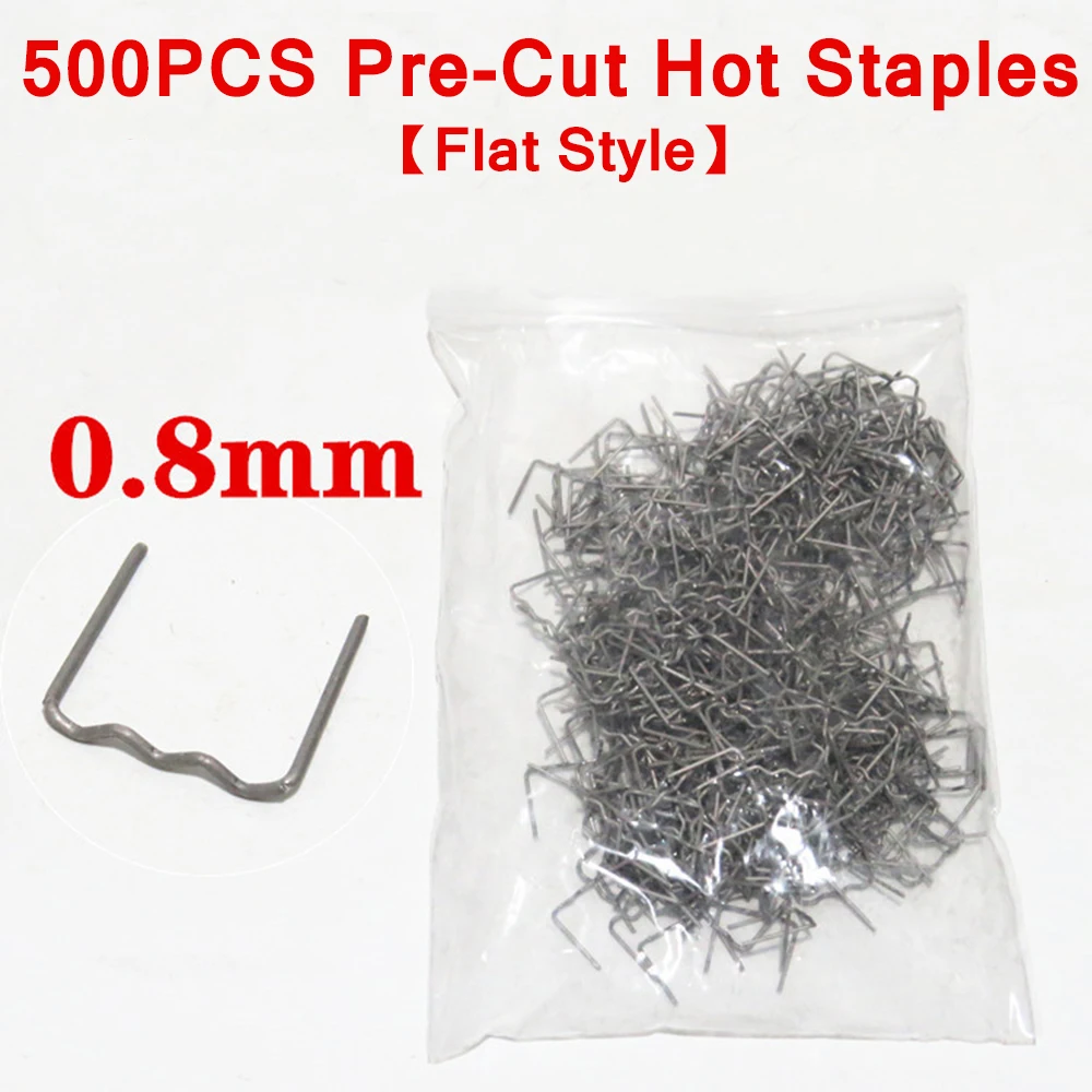 500pcs-m 0.6mm - Agrafes thermiques en acier inoxydable, support coin ...