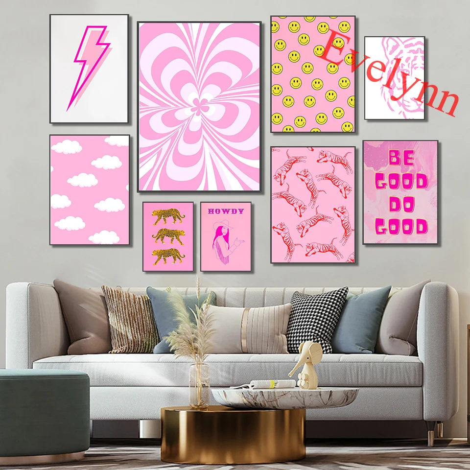 Digital Prints Digital print Preppy room decor Pink preppy wall art ...