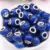 10pcs Rondelle Glitter Round Big Hole Murano Resin Beads Spacer Fit ...