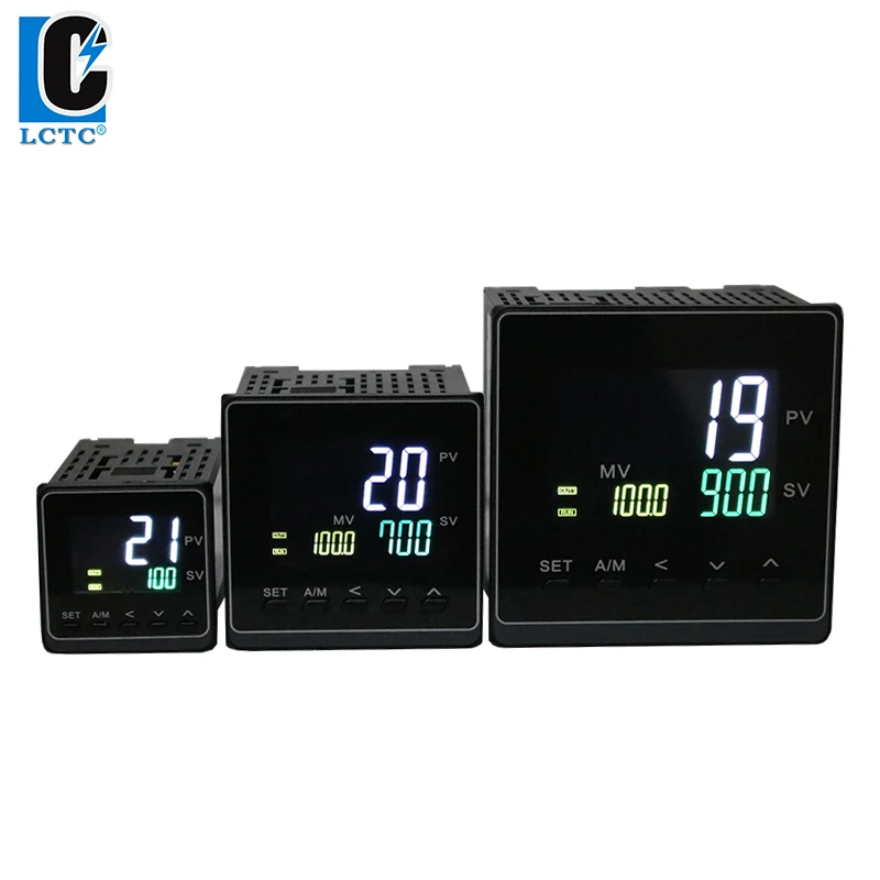 TC/RTD Input 48x48mm SSR/Relay/4 20mA/0 10V Dual Output 50 Segments Programmable Ramp Soak LCD ...