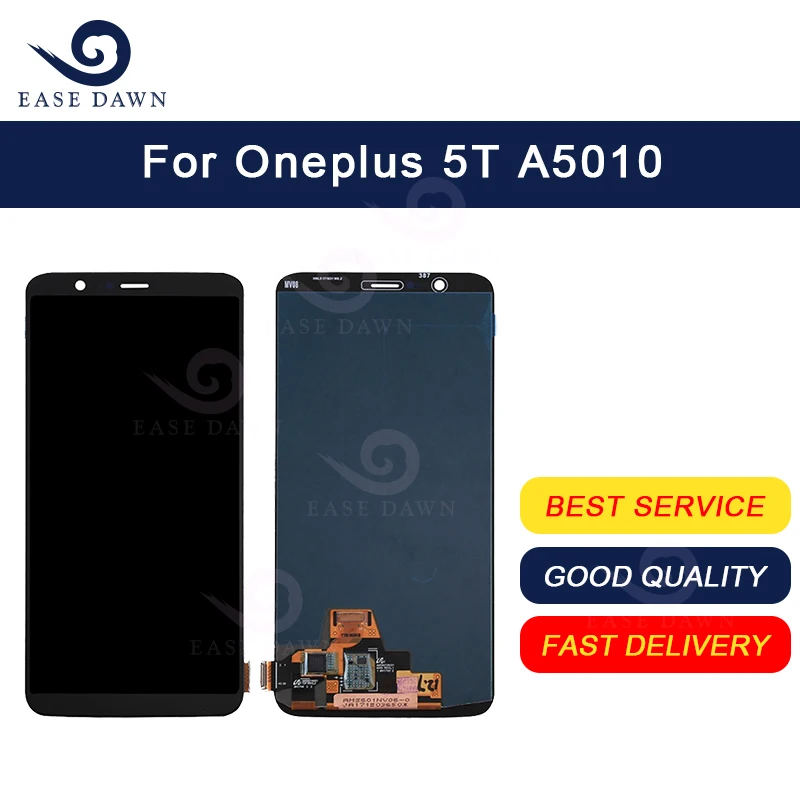 For Oneplus 5T LCD AMOLED LCD Display Screen Touch Digitizer Assembly ...