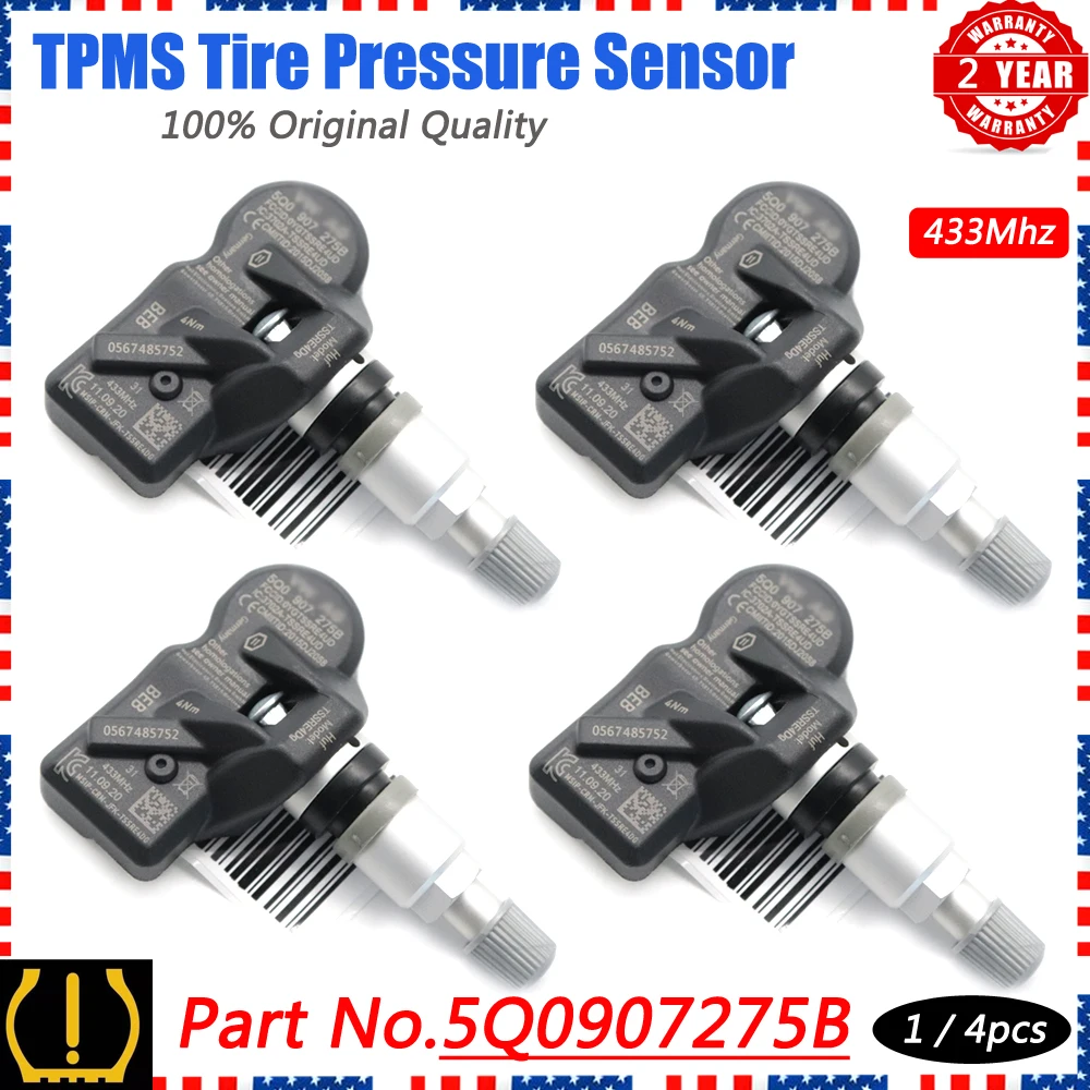 Xuan Tire Pressure Sensor Monitoring System Tpms 5q0907275b For Audi ...