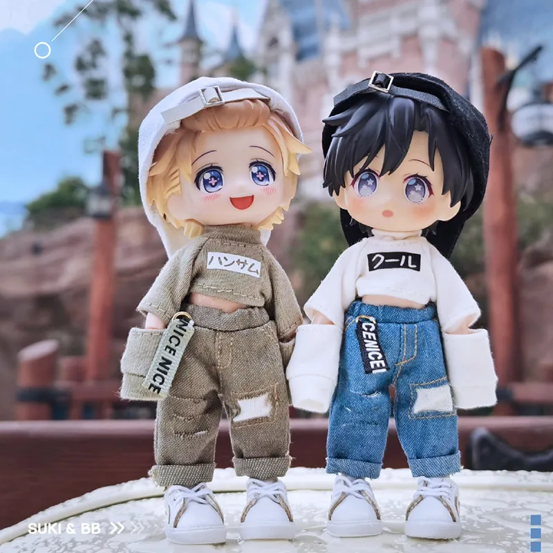 Ob11, 오비츠 11,1/12 BJD 인형용 긴팔 운동복 바지, 찢어진 의류 액세서리, 신제품|인형 액세서리| - AliExpress