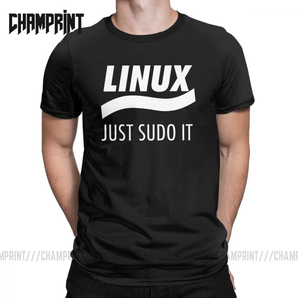 Linux Just Sudo It Geek T Shirt For Men Vintage 100 Cotton Tee linux-just-sudo-it-geek-t-shirt-for-men-vintage-100-cotton-tee