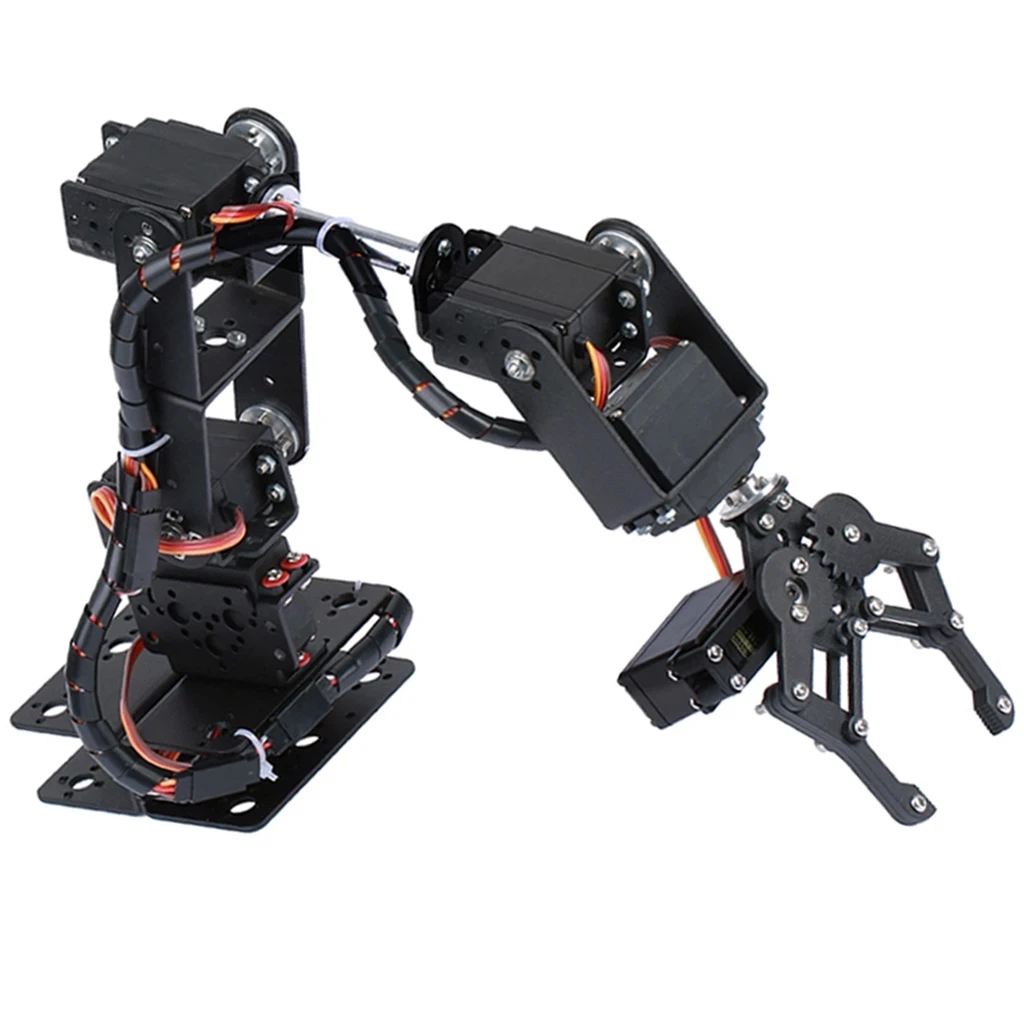 6-DOF-Robot-Manipulator-Metal-Alloy-Mechanical-Arm-Clamp-Claw-Kit ...