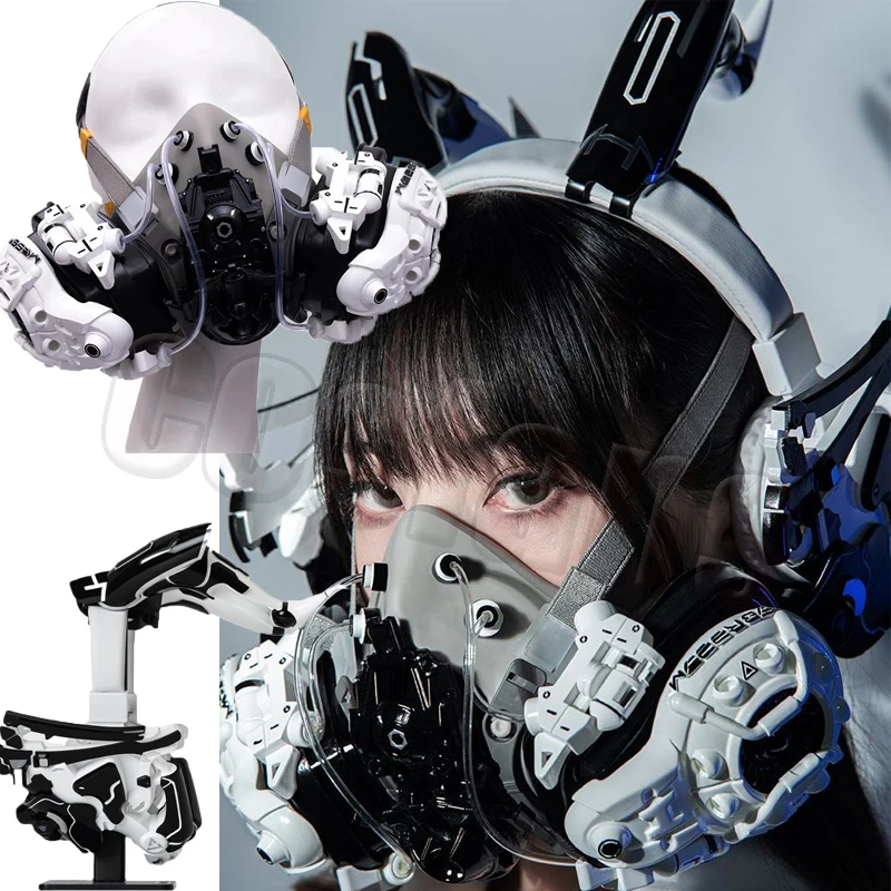 Game-Gothic-bar-style-Facial-Punk-mask-Bluetooth-Earphone-Technological ...