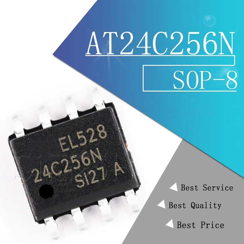 10PCS AT24C256N SU27 SOP8 AT24C256 SOP AT24C256N 10SU 2.7 AT24C256N SMD ...