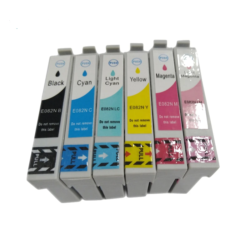 Einkshop cartuchos de tinta T0821 T0821N para impresora Epson R270 R390 ...