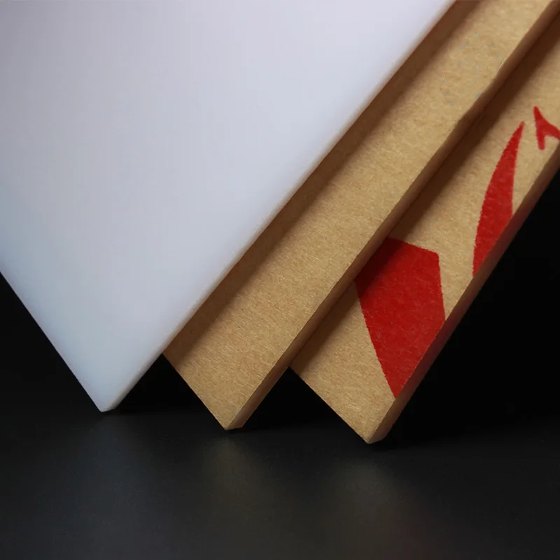 Pure White Light Ivory Plastic Sheet Photopermeability Acrylic Board ...