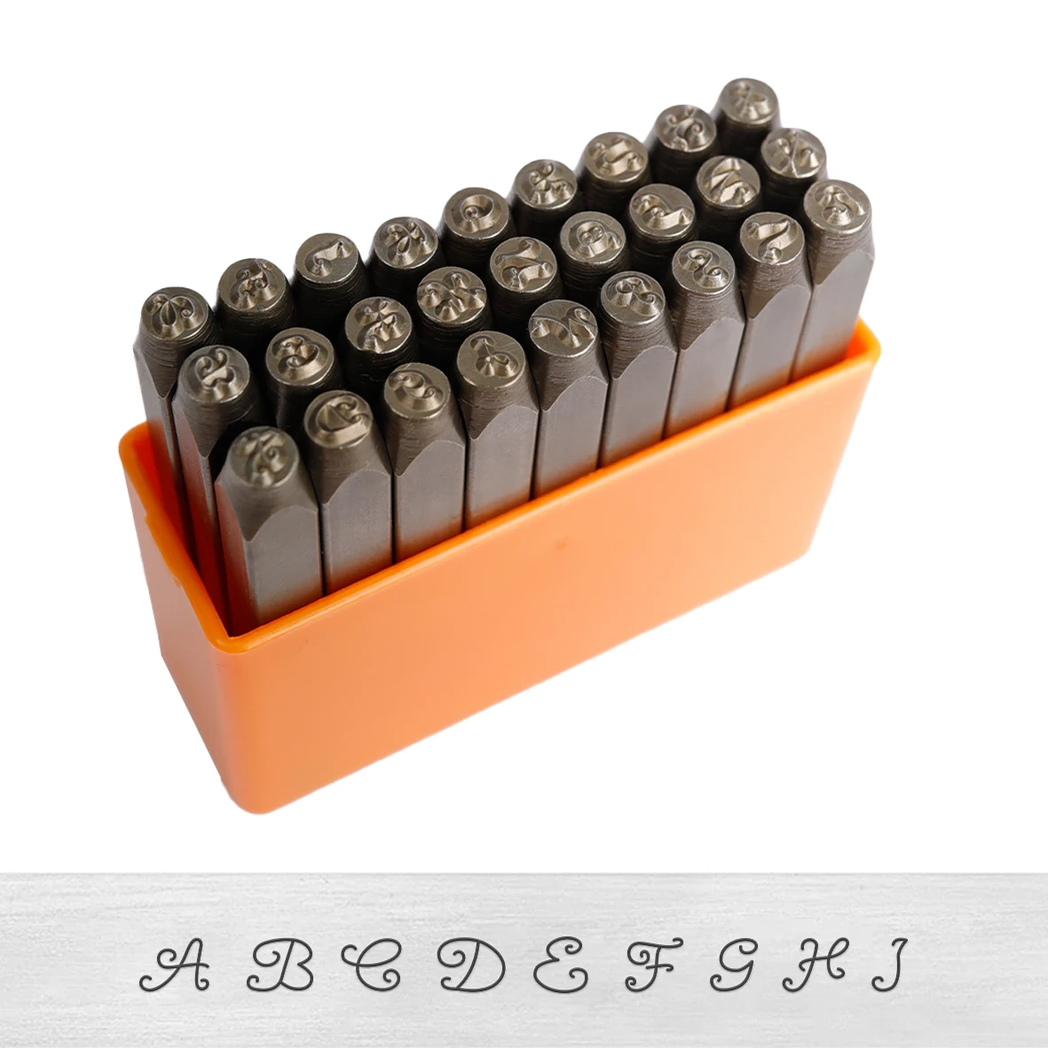 Kit de Estampagem DIY: Selos de Metal e Letras de 3mm para Couro e Joias