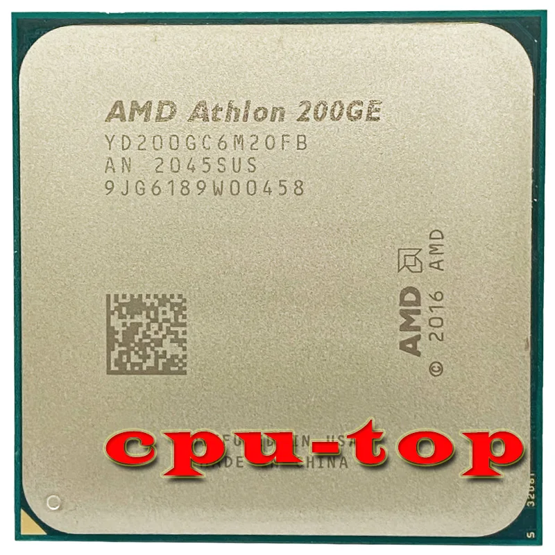 AMD Athlon 200GE X2 200GE 3.2 GHz Dual Core Quad ด้าย CPU โปรเซสเซอร์ YD200GC6M2OFB ซ็อกเก็ต AM4 ...
