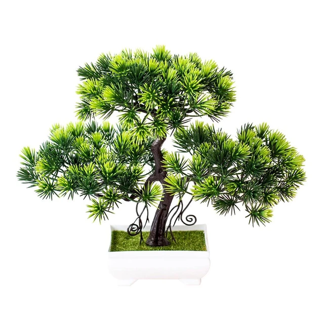 Chinese Zen Simulation Fake Pine Tree Welcoming Pine Potted
