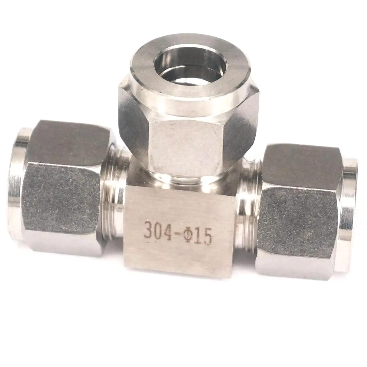 Fit-Tube-O-D-15mm-Tee-Equal-3-Ways-304-Stainless-Steel-Ferrule ...