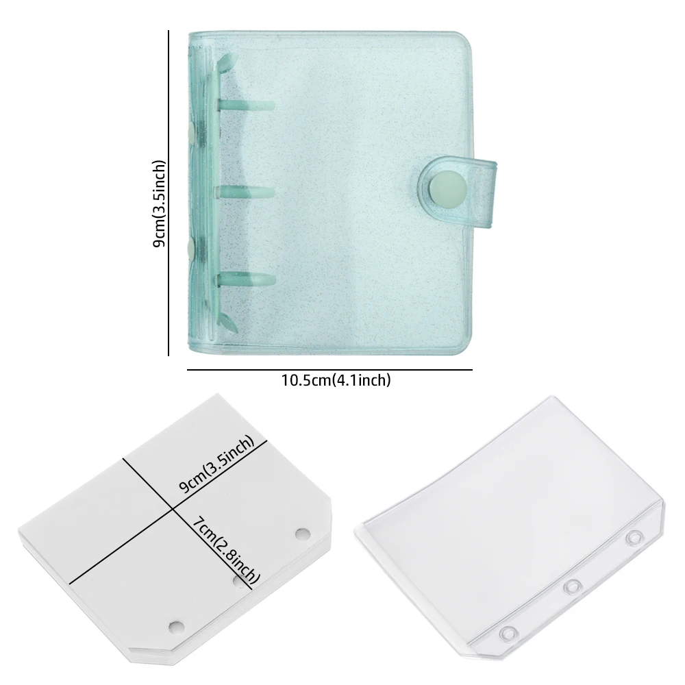 CAHIER,A-green--Mini carnet de notes à 3 trous, classeur à feuilles ...