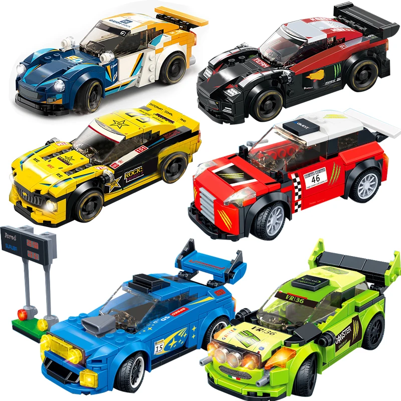 City Car Speed Champion Sports Car Building Blocks Technical Carro ...