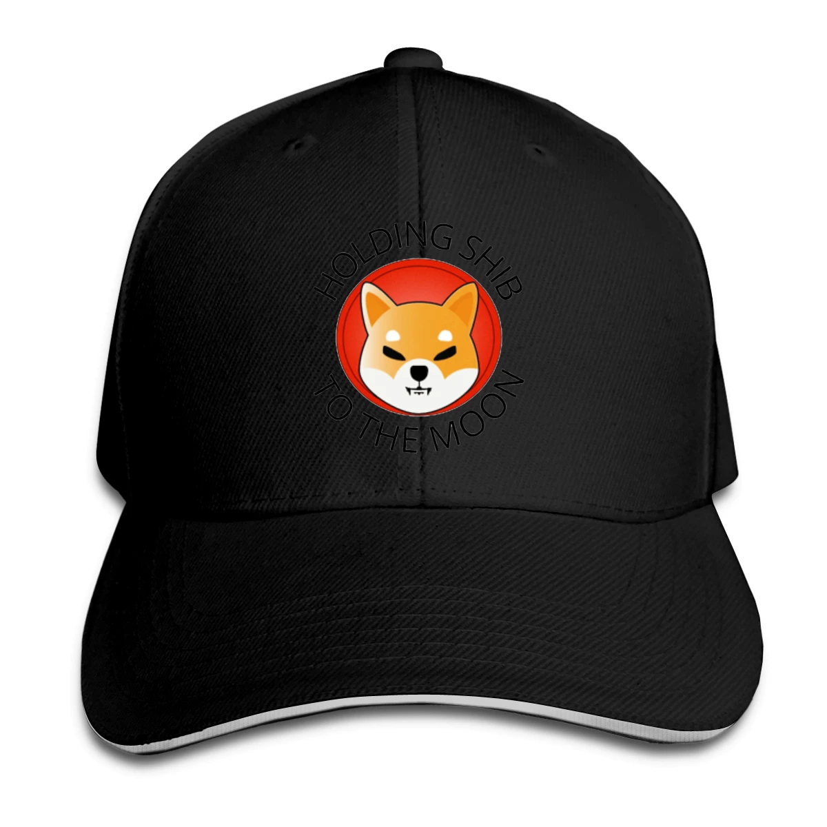 Shib Coin Holding Shiba Inu To The Moon Golf hip hop hats Shiba Inu ...