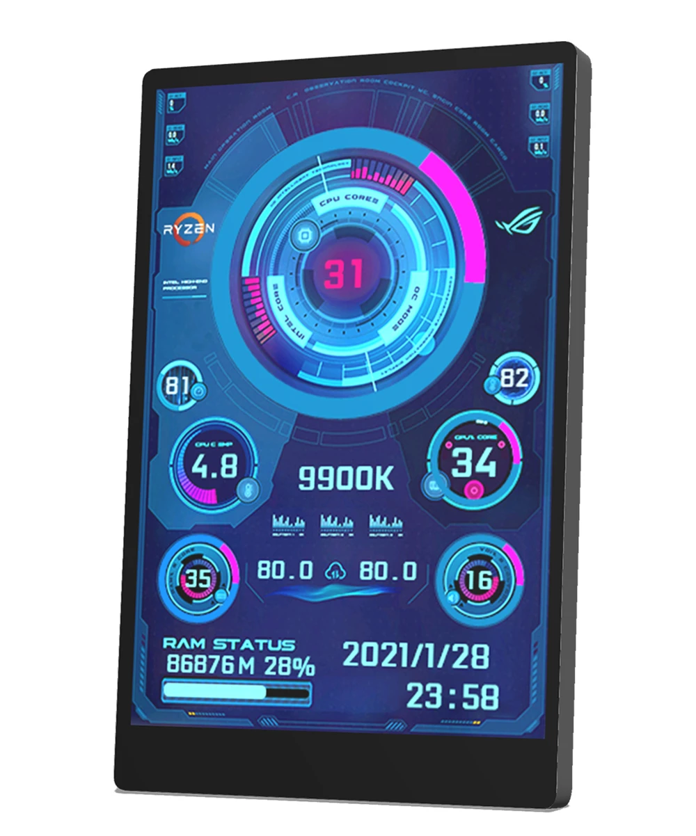 3.5 Inch Ips Typec Secondary Screen Case, Mini Case Secondary Screen ...