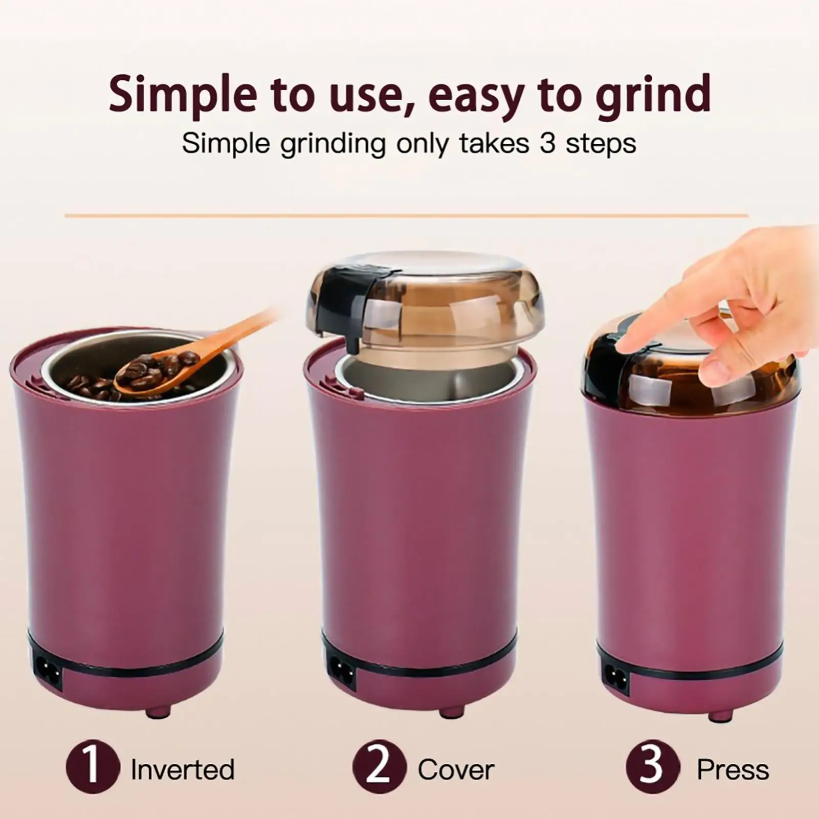 Multifunctional Practical Convenient Electric Grain Grinder Spice ...