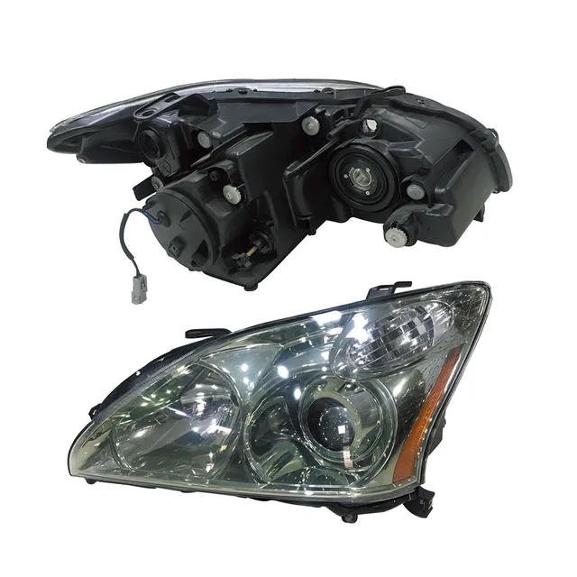 A Pair Headlamp For Lexus Rx330 Headlight Lens 2004 20052006 2007 2008 2009