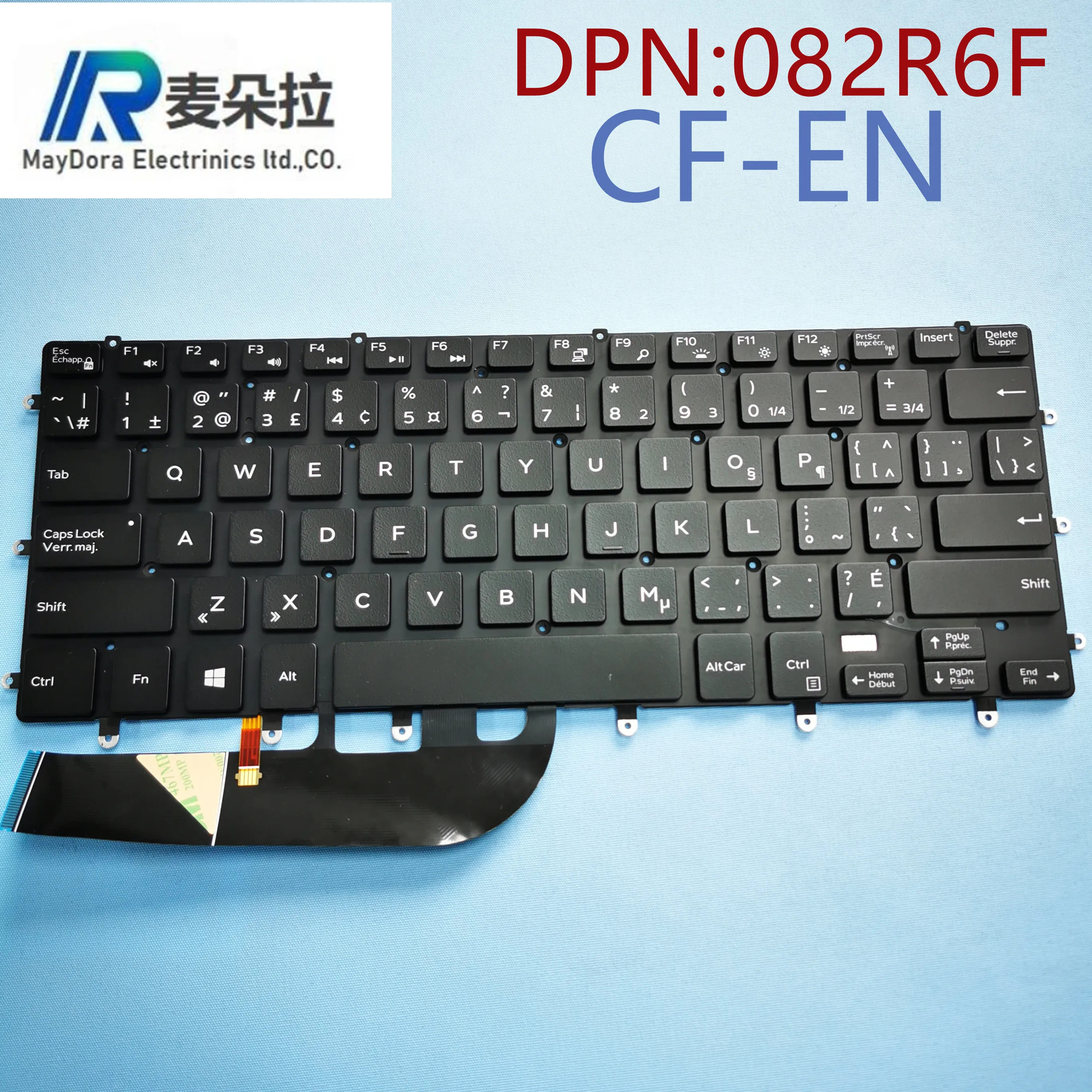 CF EN Backlight keyboard For DELL XPS 9550 9560 9570 PRECISION 5510 ...