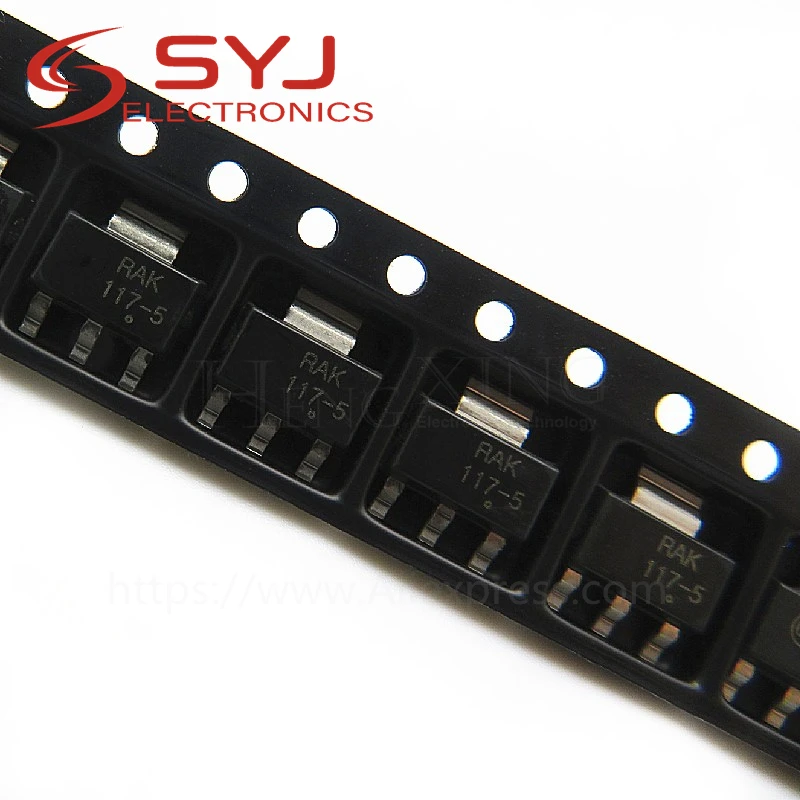 10pcs/lot NCP1117ST50T3G NCP1117 1117-5 SOT-223 5V New Original in ...