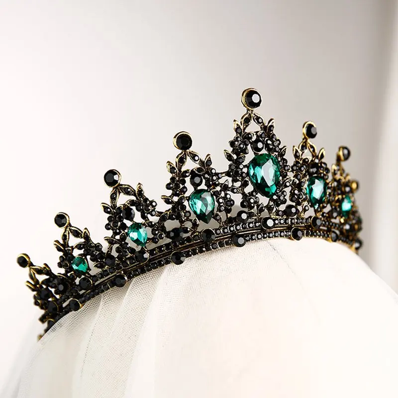 DIADEME,tiara black--Couronne de mariée à la mode, diadème de style ...