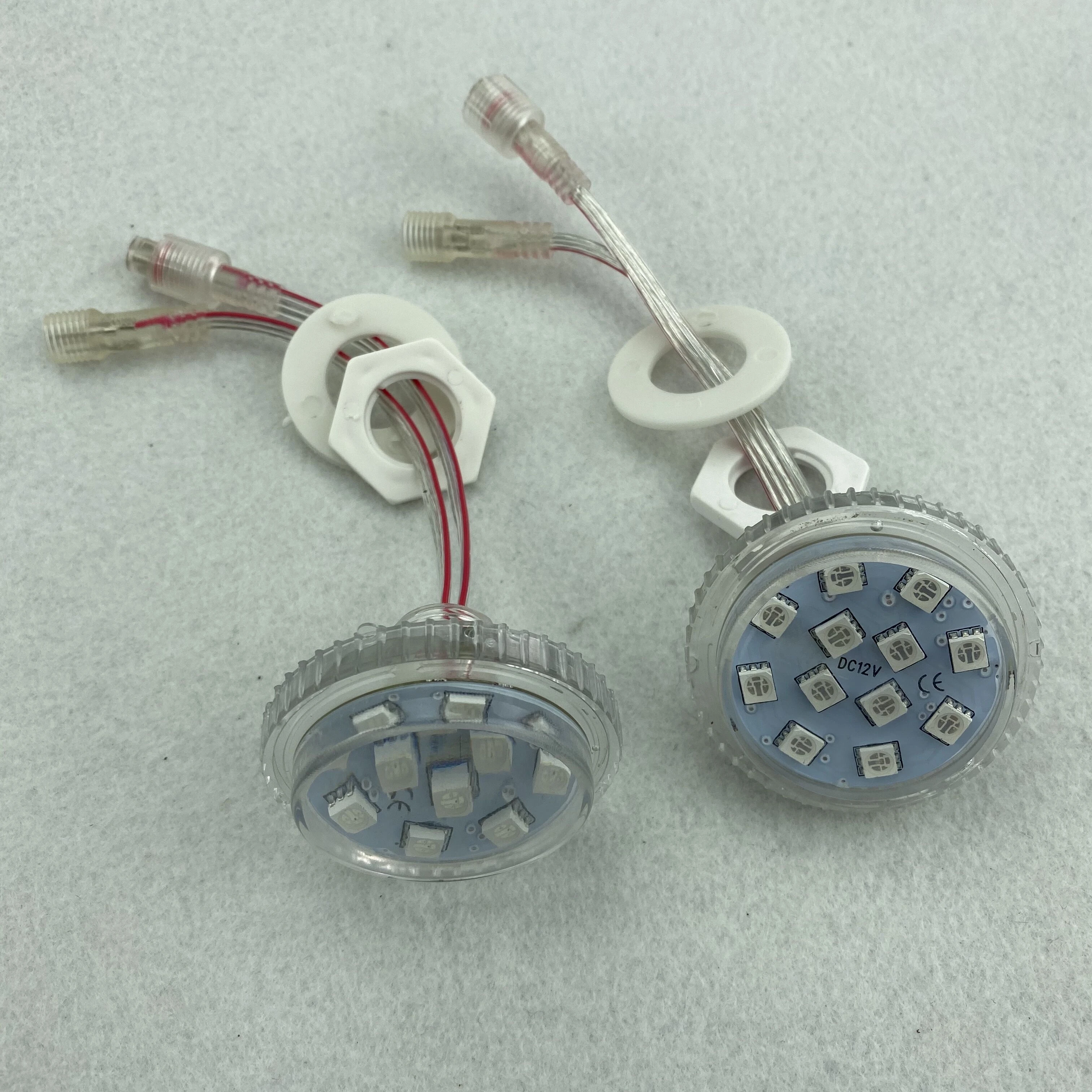 주소 지정 가능한 45mm led 픽셀 빛, 픽셀 당 DC12V, 2.88W(12 led), IP65, UCS1903 ...