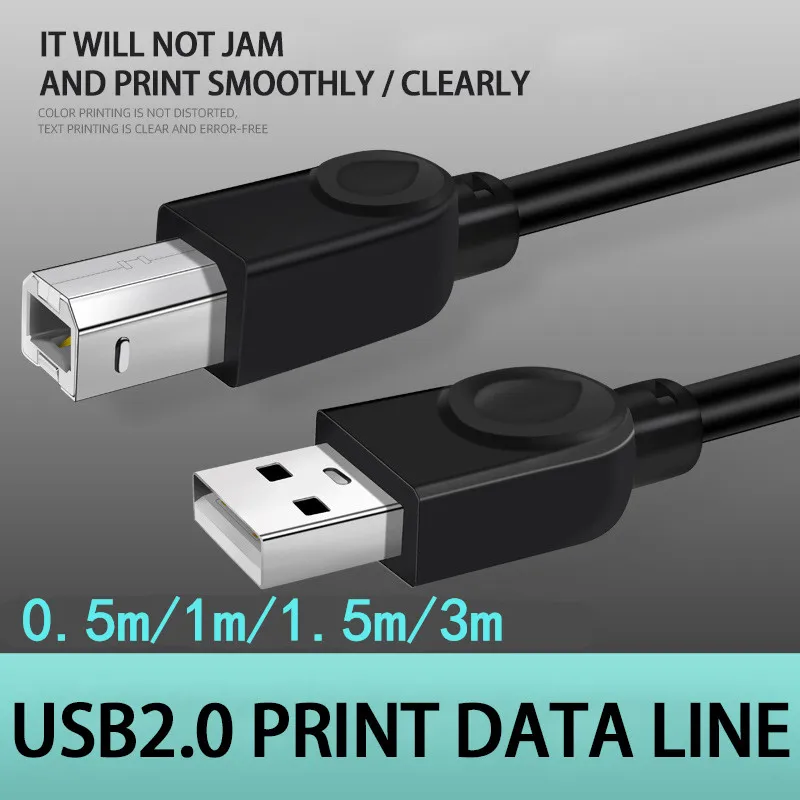 New-Usb-Cable-For-Printer-High-Speed-A-To-B-Male-To-Male-Usb-Printer ...