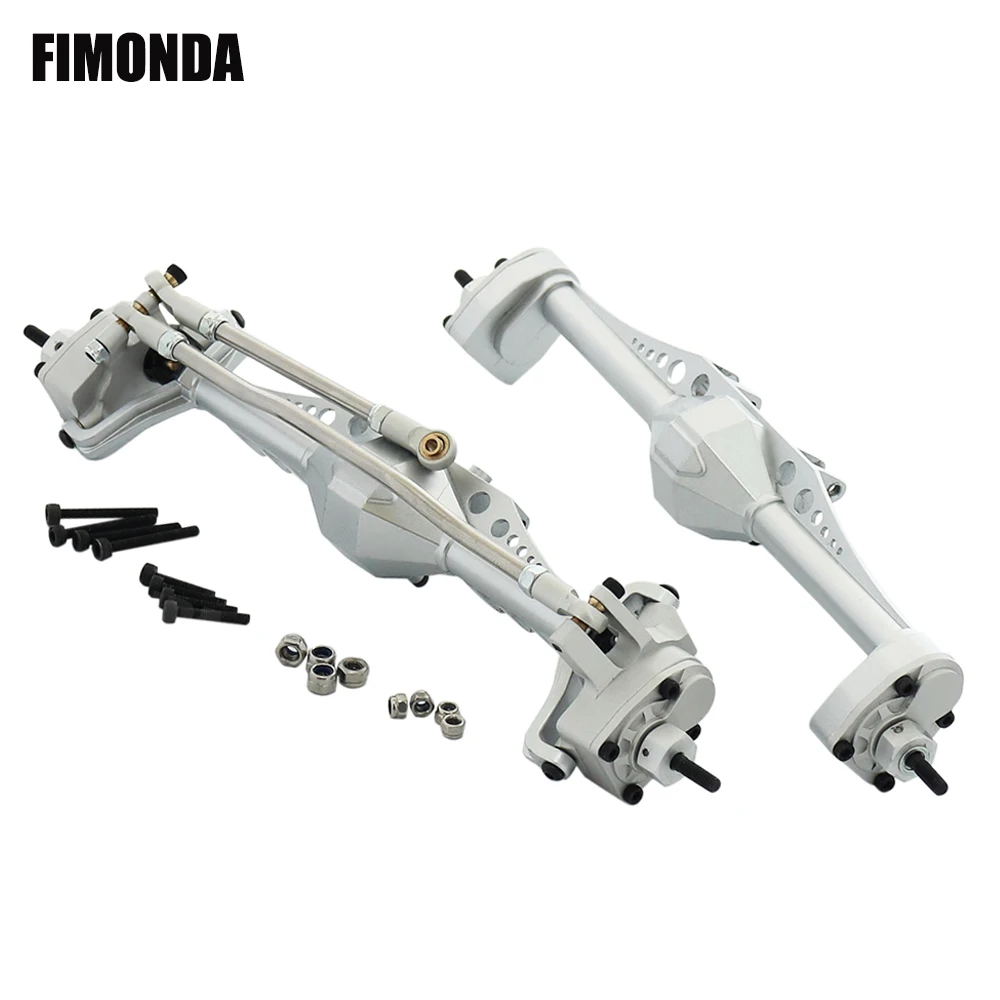 1/10 Rc Crawler All Metal Front And Rear Portal Axle For Axial Capra 1. ...