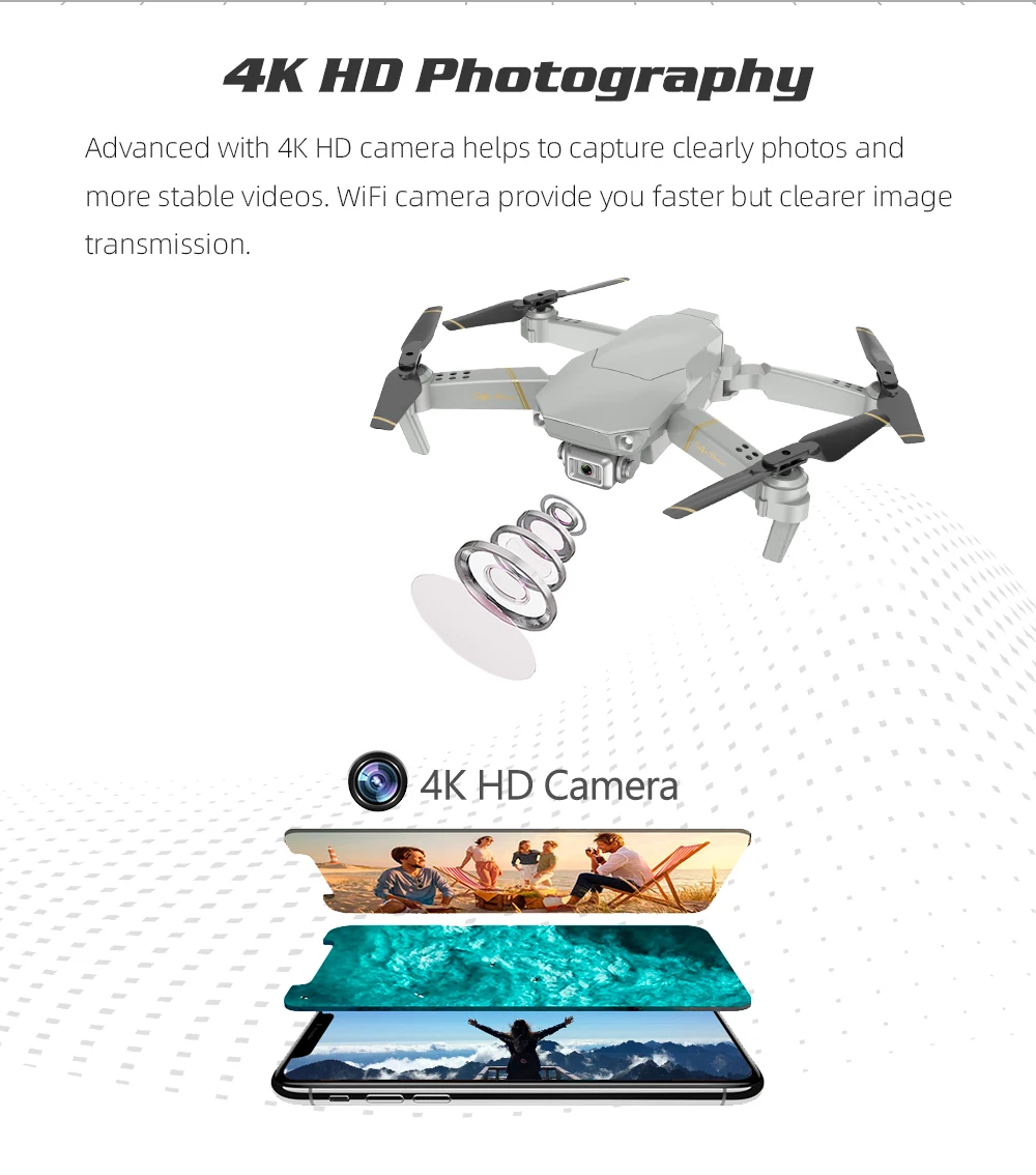 Global Drone EXA 4K камера Квадрокоптер Дрон вертолет складной FPV ...