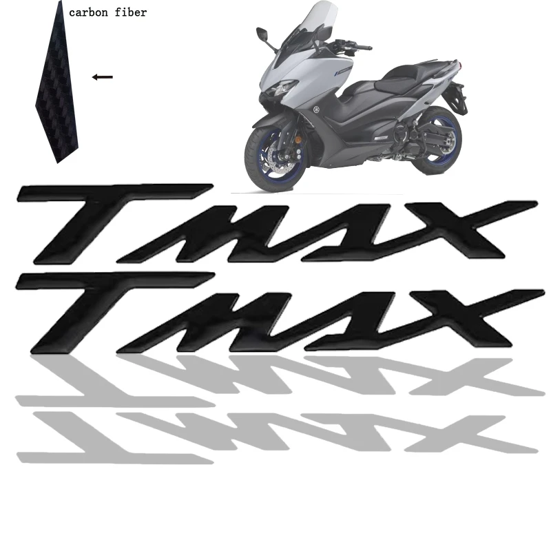 1 pair Motorcycle 3D stickers 3D Mark T Max Stickers Carbon fiber epoxy ...