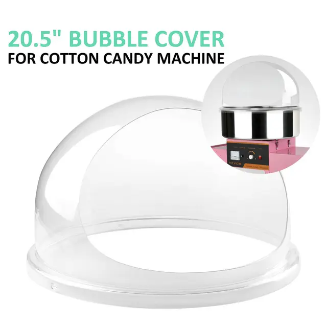 21" Commercial Cotton Candy Machine Cover Clear Floss Sugar Maker Bubb