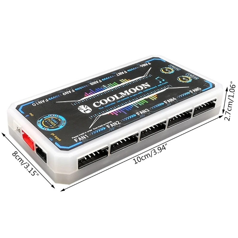 Rgb Fan Intelligent Music Controller Remote Control Computer Case 12v ...