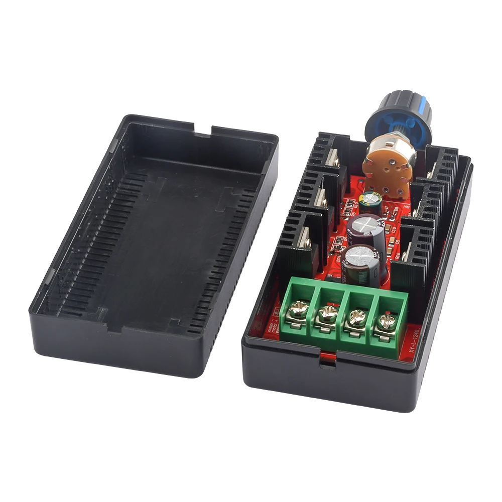 Voltage Regulator 2000W 40A 9-50V DC Motor Speed Controller PWM RC Fan ...