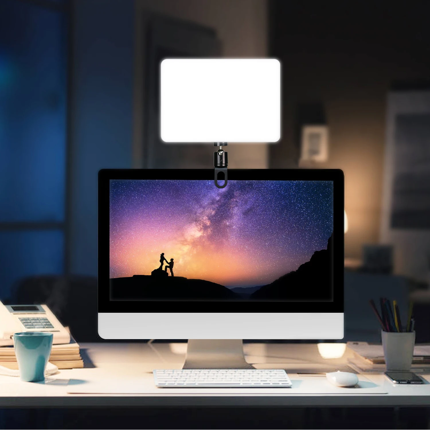 Webcam-LED-Video-Light-Panel-3200K-6000K-Photography-Conference-Laptop ...