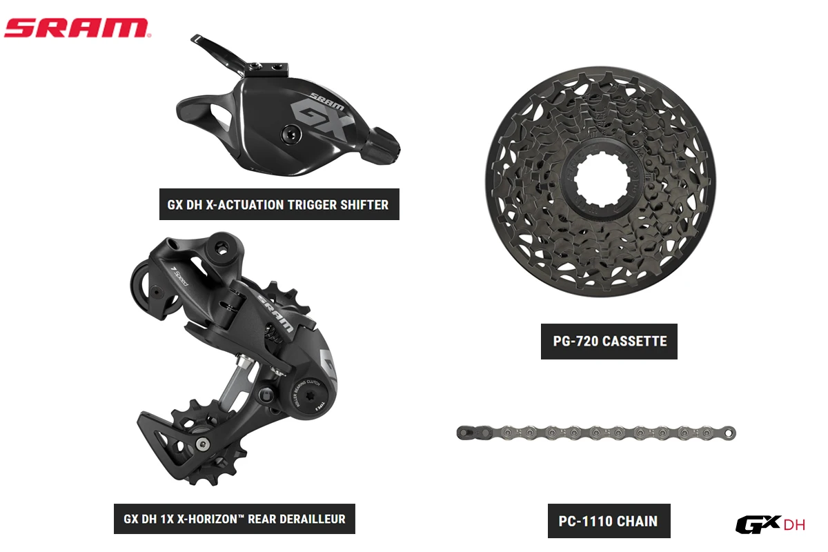 Sram gx dh srves gx dh X ACTUATION gatilho shifter gx dh 1x X HORIZON ...