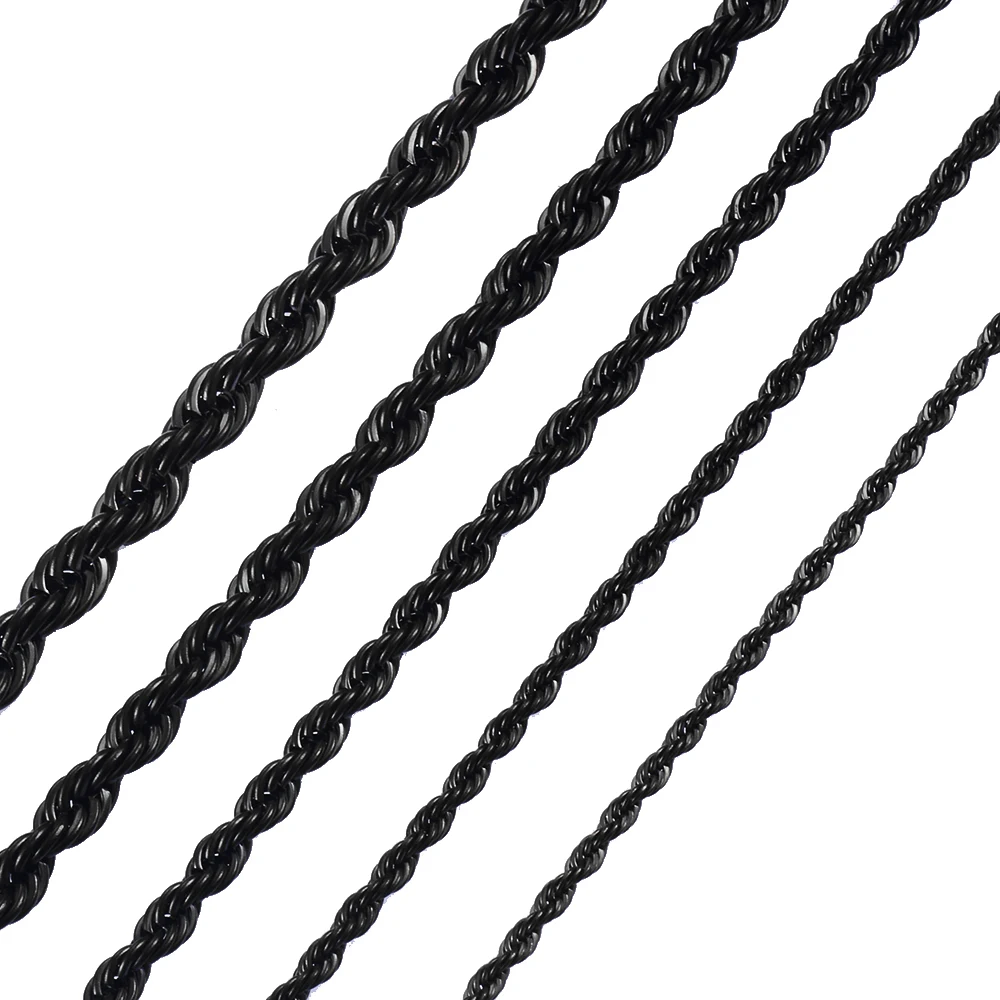 Stainless Steel Rope Chain Necklace Statement Swag 316L Stainless Steel ...