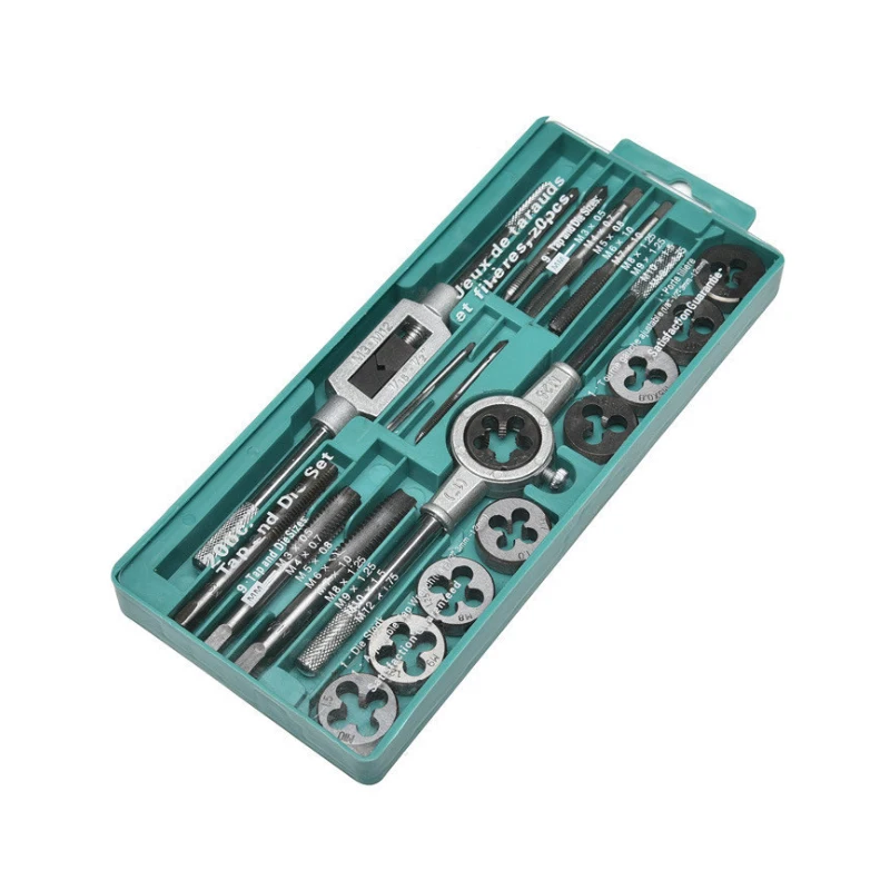 12-20PCS-Tap-and-Die-Set-Metric-Wrench-Cut-M3-M12-Hand-Threading-Tool ...
