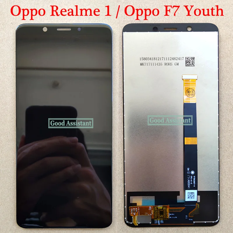 شاشة LCD سوداء 6.0 بوصة لـ Oppo A73s / Oppo Realme 1 / Oppo F7 Youth ...