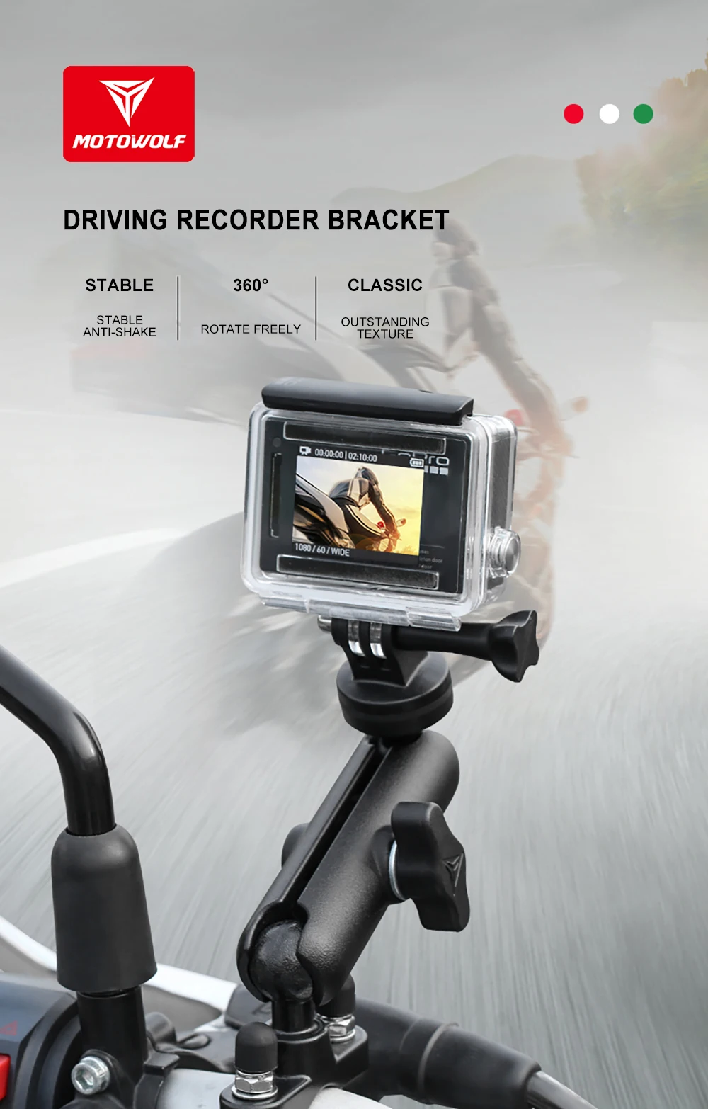 Bracket Mount for Insta 360/Max/GoPro & Other Action camera - Gear Time