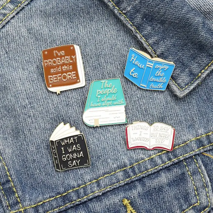 Funny-Library-Enamel-Pins-Custom-Memes-Books-Brooches-Bag-Clothes-Lapel ...